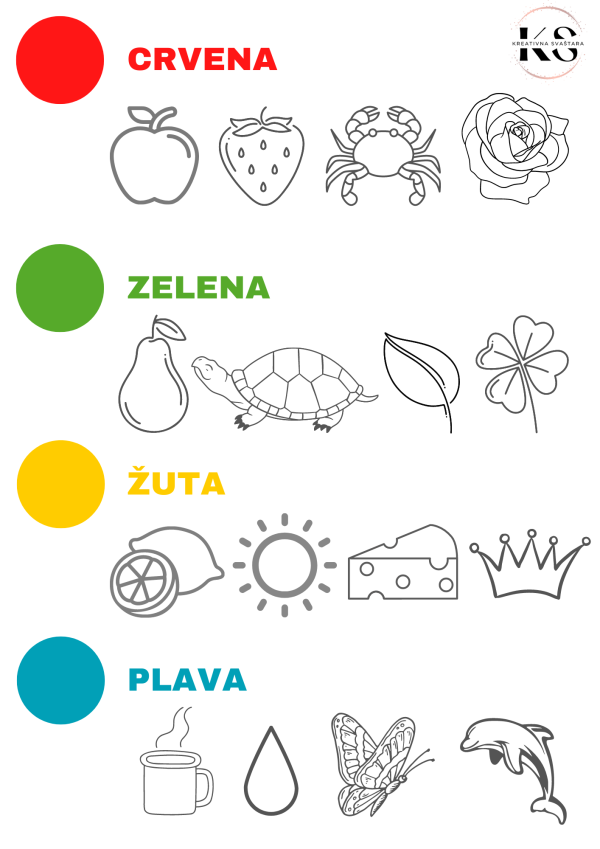 Kako Djecu Naučiti Boje - Bojanka - Kreativna Svaštara